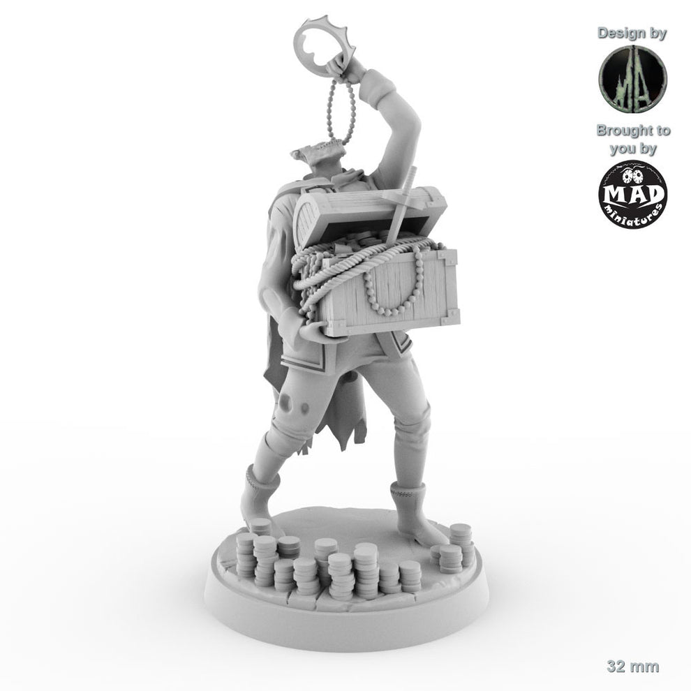 Cursed Merchant with crown – Mad Miniatures