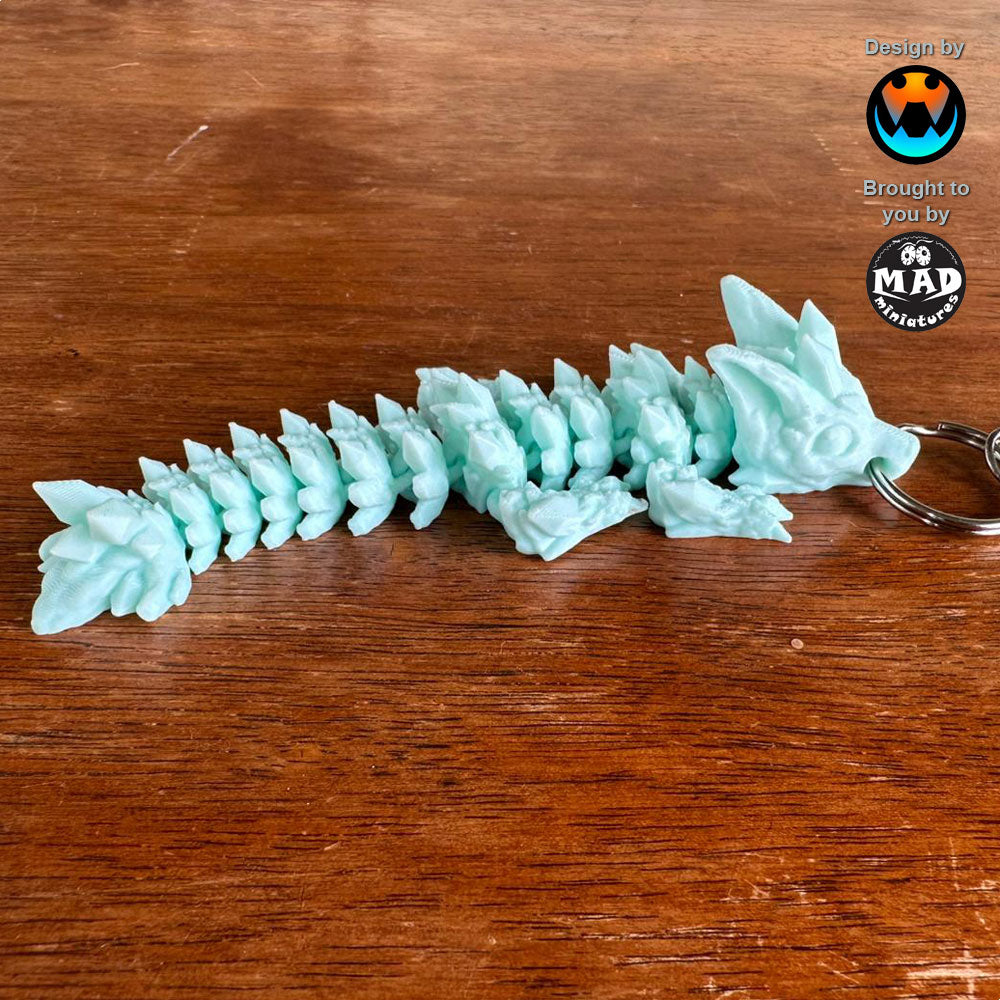 Adorable Articulated Dragon Keychains – Perfect for Bags & Keys – Mad Miniatures