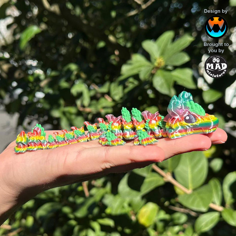 Snapdragon Dragon – Articulated Rainbow Creature | Mad Miniatures