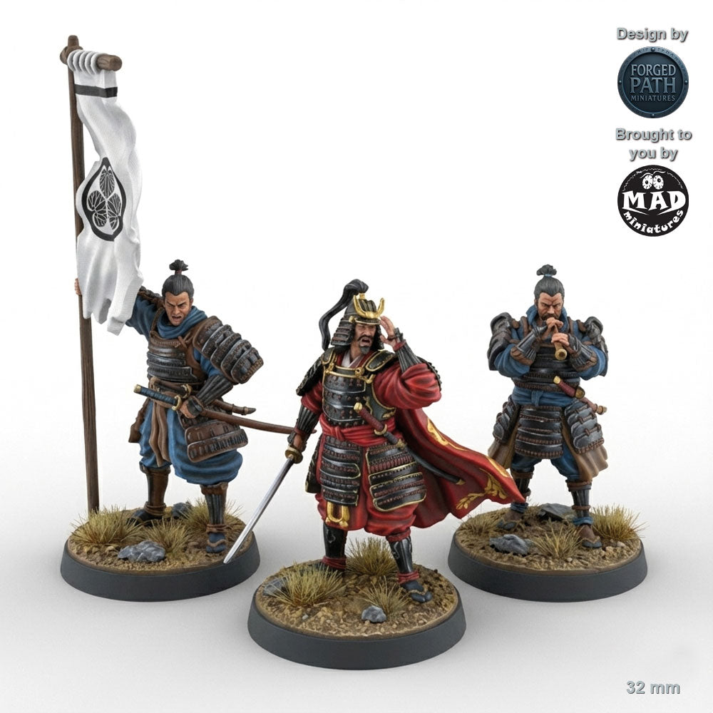 Samurai Command Unit Infantry 28/32 mm – Sengoku Battlefield Leaders ...