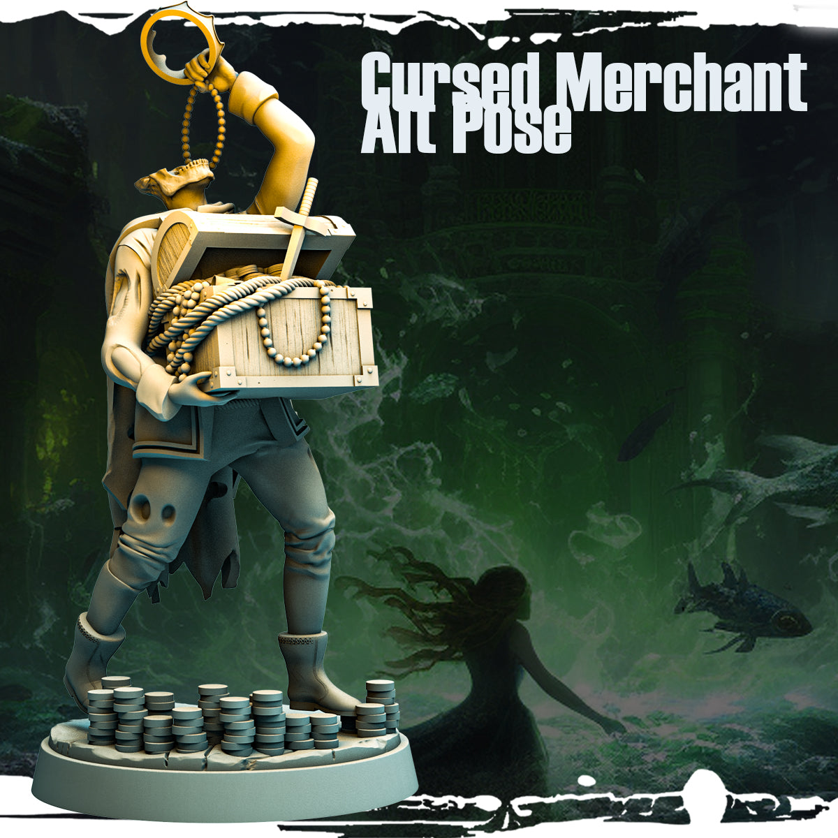 Cursed Merchant with crown – Mad Miniatures